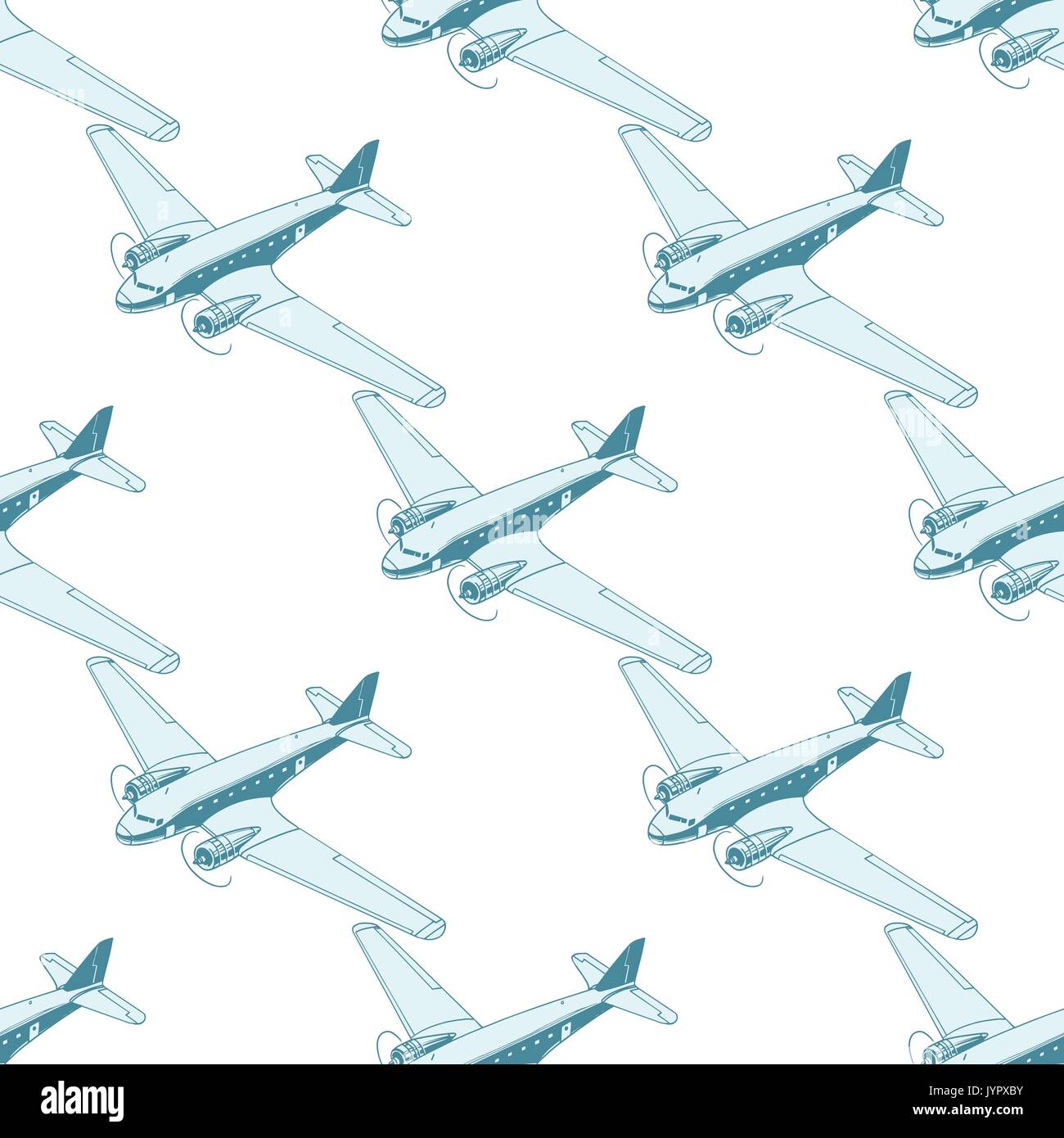 Aircraft aviation airplane air transport seamless pattern isolated on ...