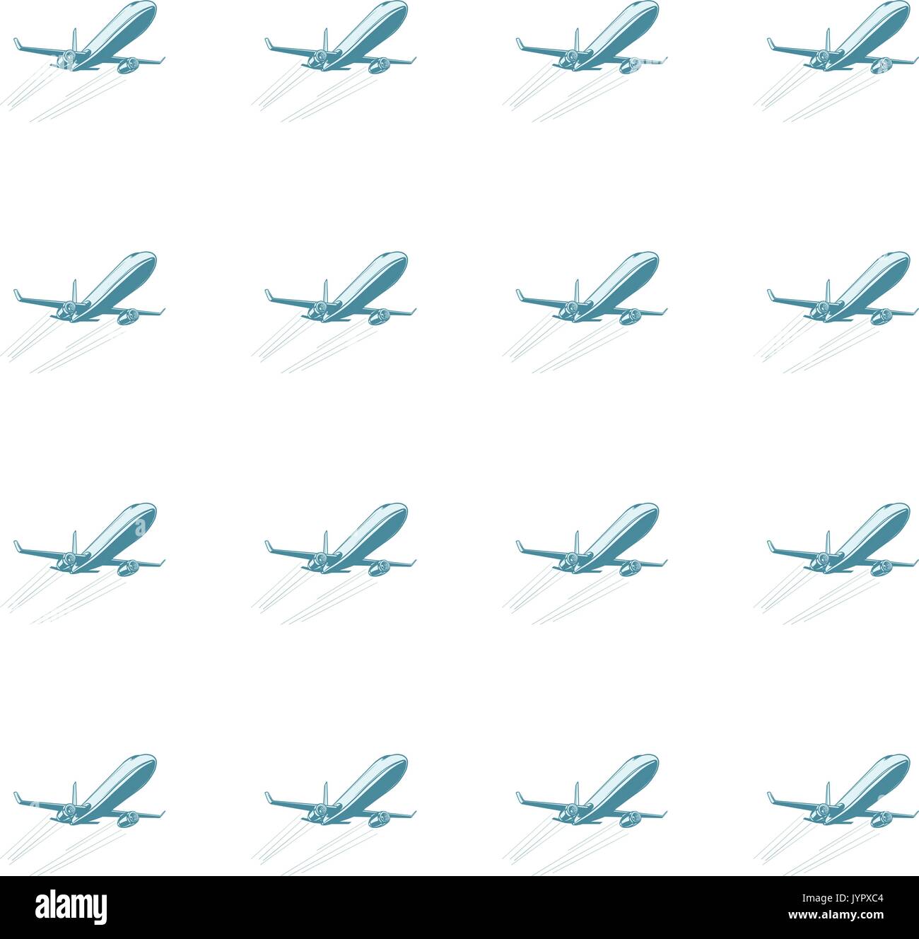 Aircraft aviation airplane air transport seamless pattern isolated on ...