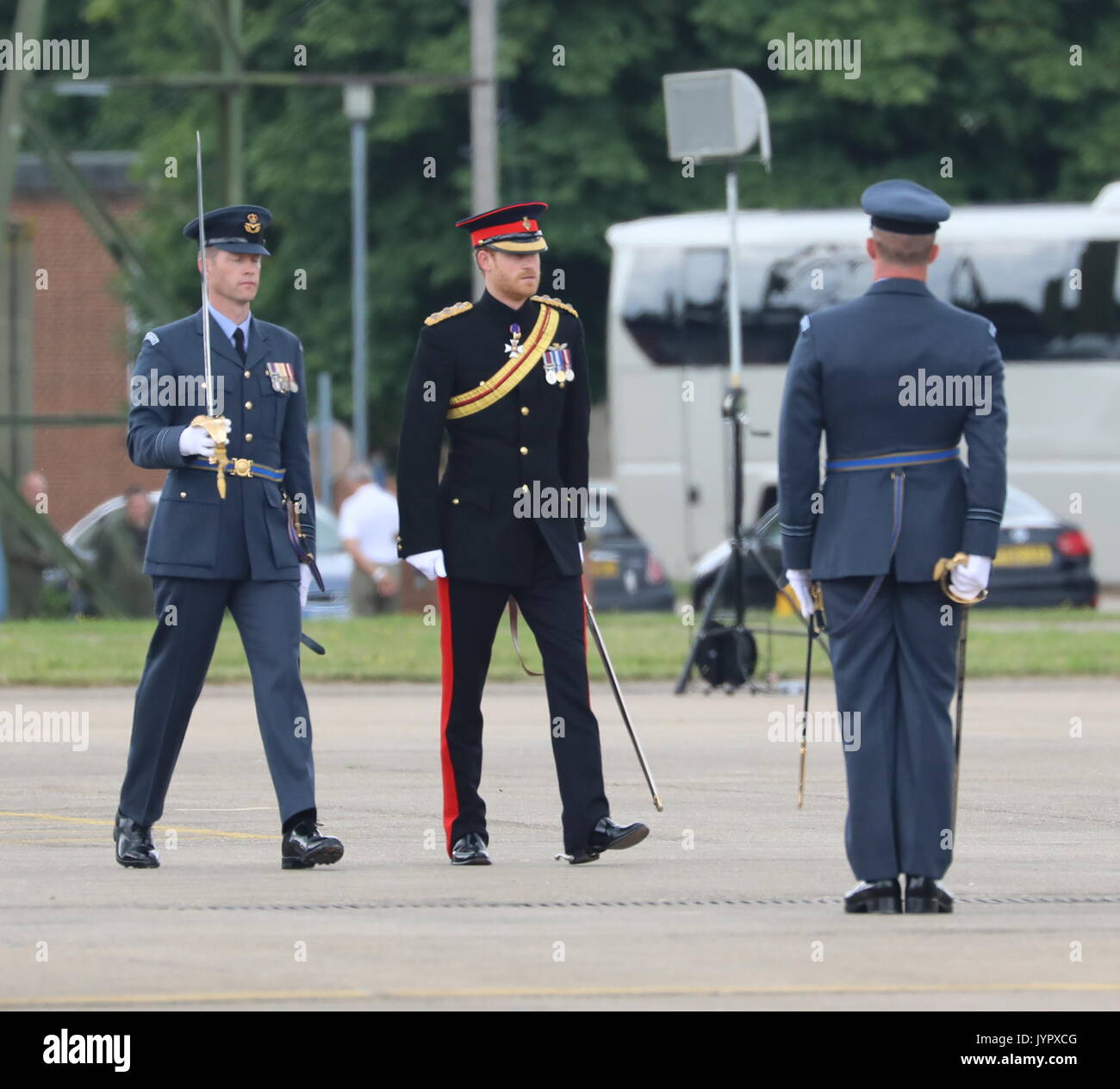 Prince Harry presents a new Colour to the RAF Regiment on behalf of Her ...