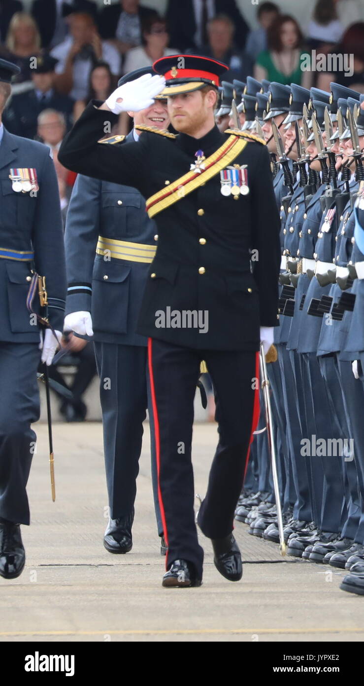 Prince Harry presents a new Colour to the RAF Regiment on behalf of Her ...