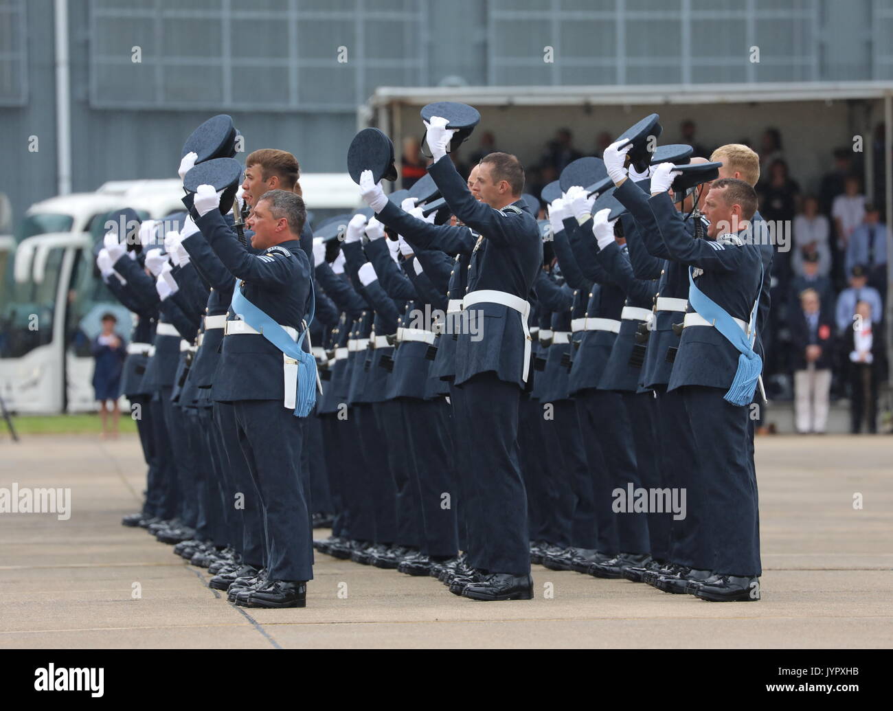 Prince Harry presents a new Colour to the RAF Regiment on behalf of Her ...