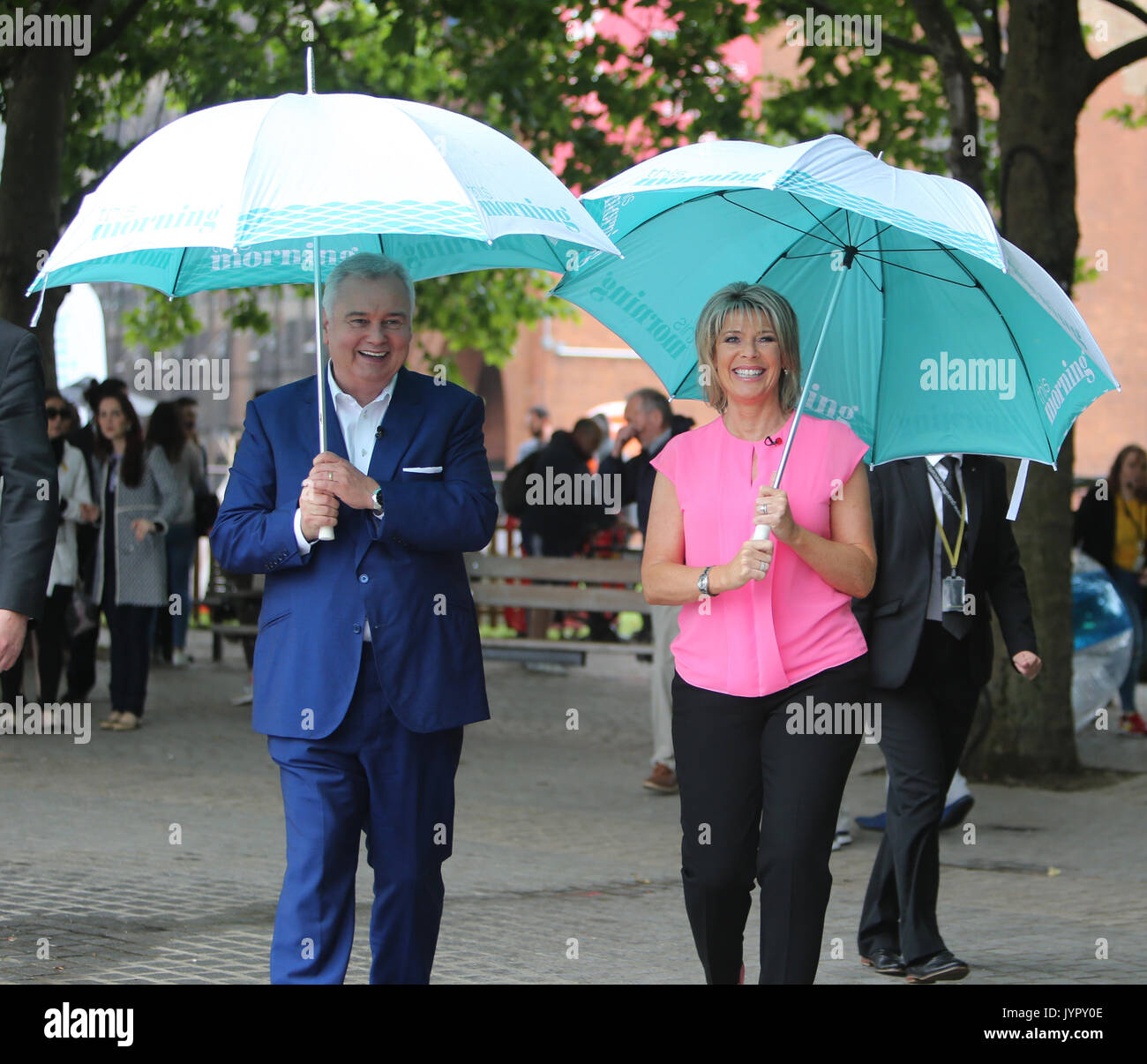 Eamonn Holmes and Ruth Langsford filming outside ITV Studios Featuring ...