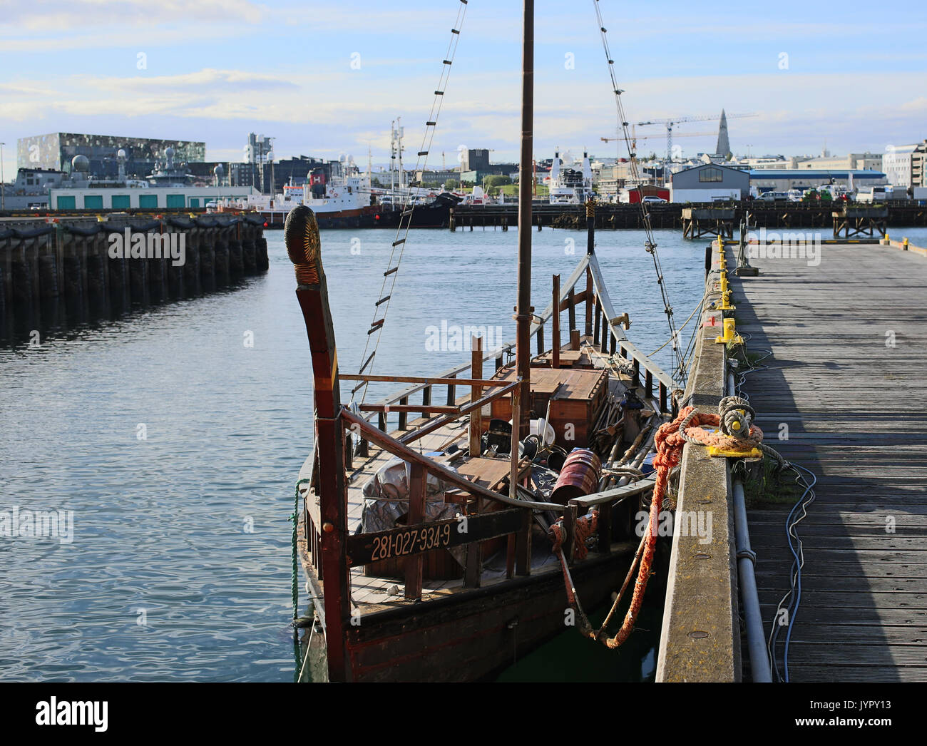 view of Reykjavik's port Stock Photo - Alamy