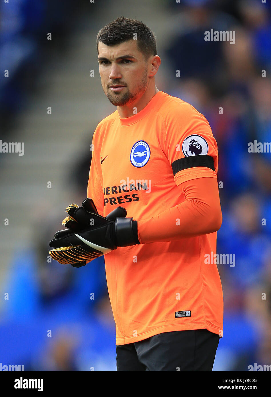 Brighton & Hove Albion goalkeeper Mathew Ryan during the Premier League ...
