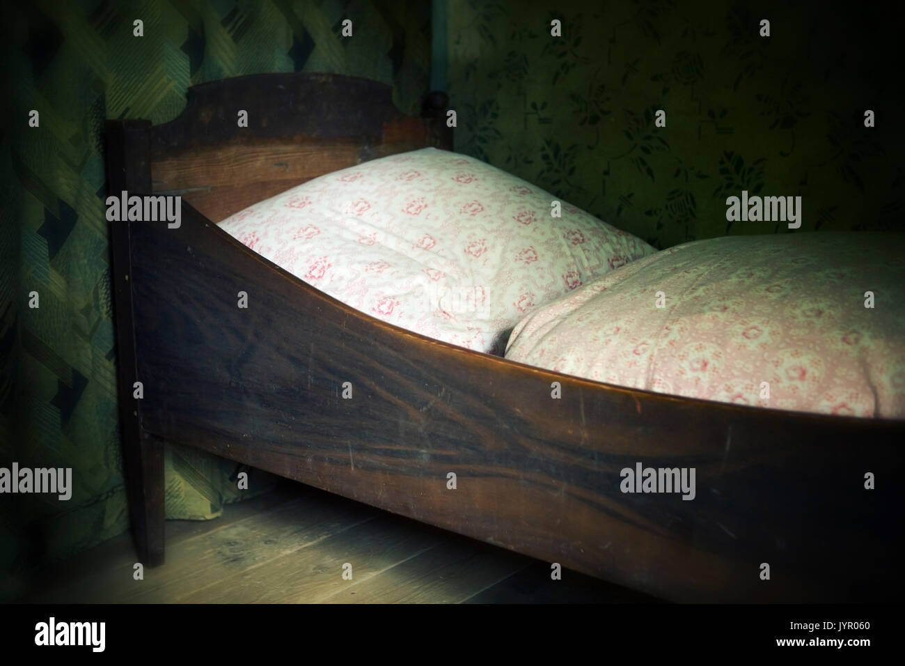 Old wooden bed fluffy hi-res stock photography and images - Alamy