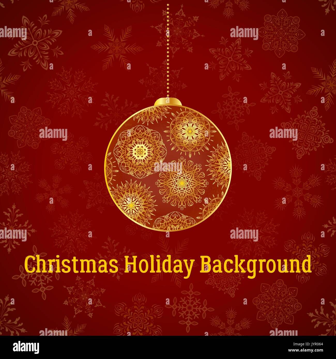 Christmas background golden ball Stock Vector Images - Alamy