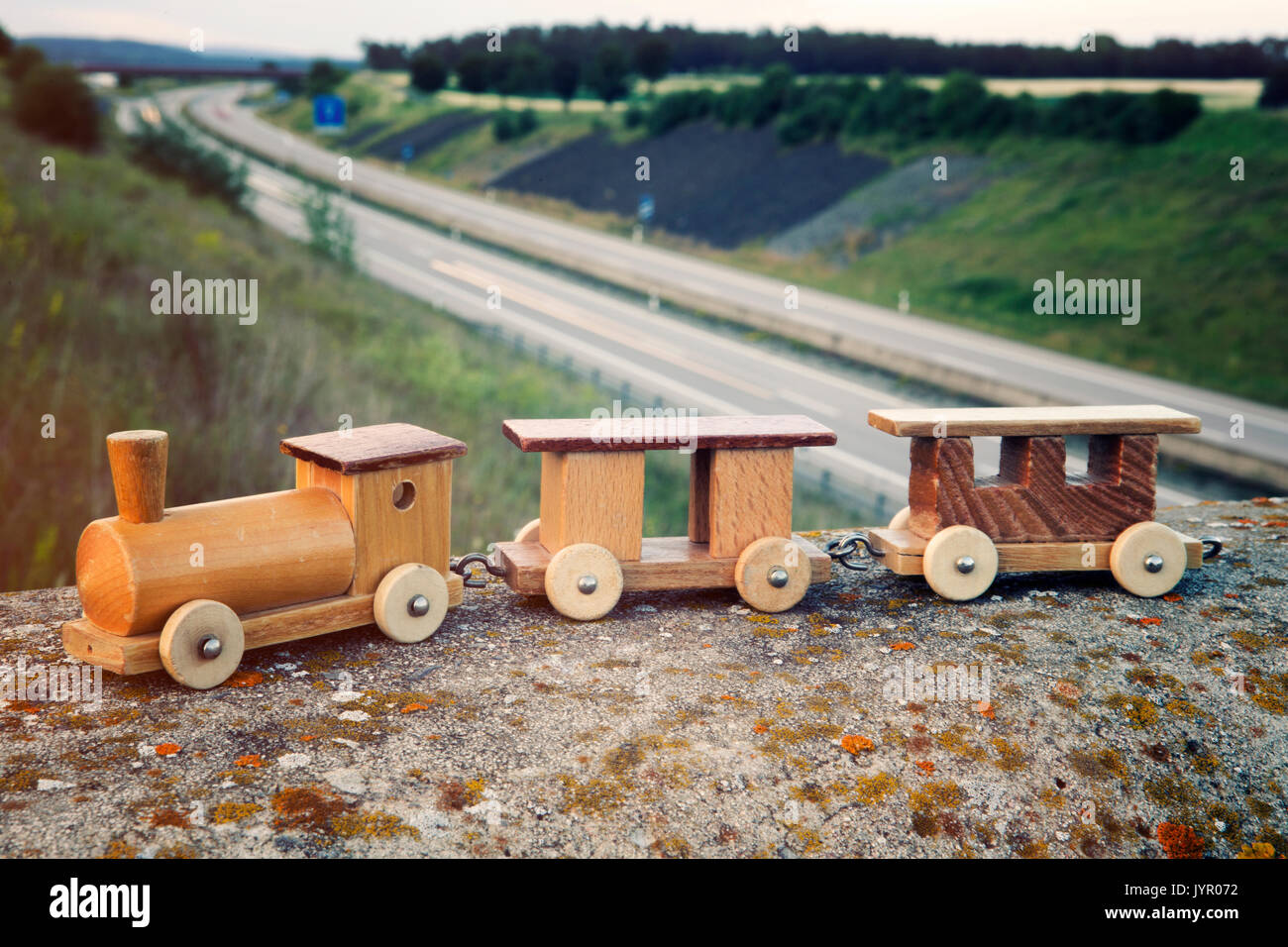 Motorway express train truck hi-res stock photography and images - Alamy