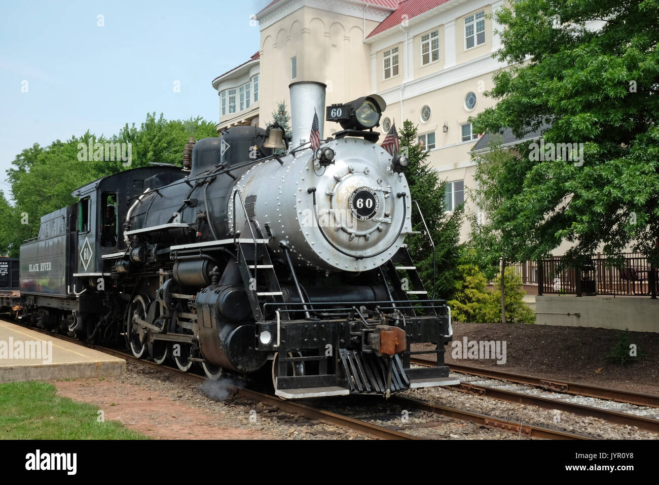 Black River and Western 60 steam locomotive Stock Photo - Alamy
