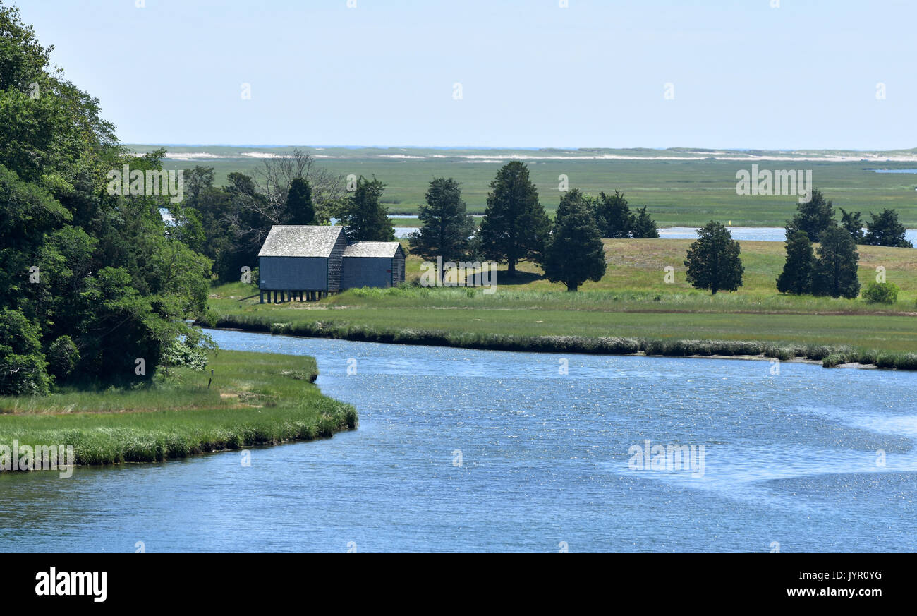 An old barn in a Cape Cod landscape Stock Photo - Alamy