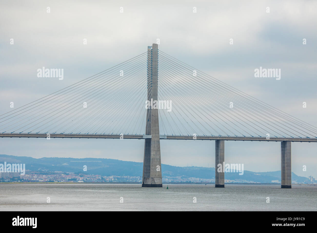 Vasco da Gama bridge in Lisbon, Portugal Stock Photo - Alamy