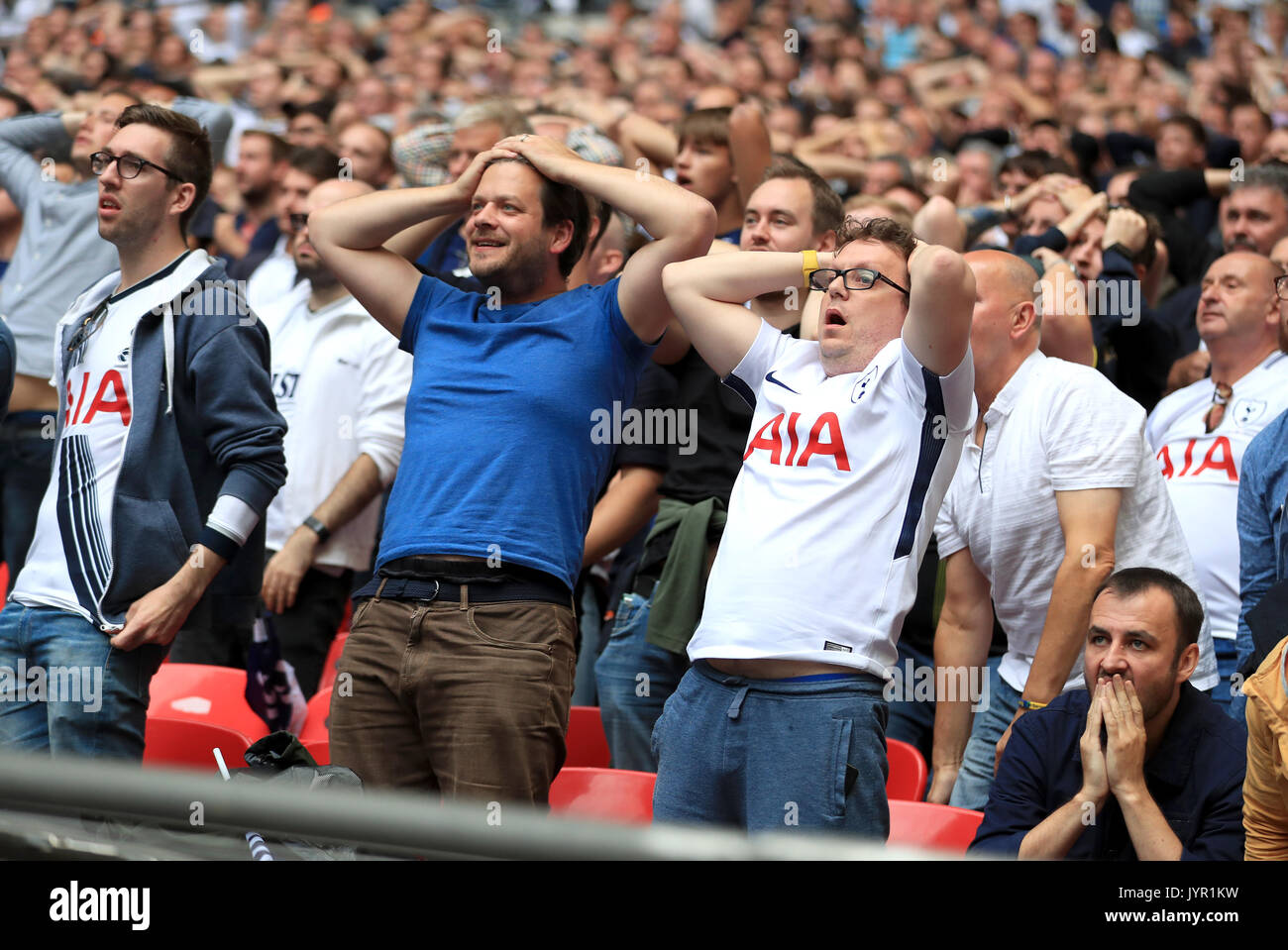 Tottenham fans react hi-res stock photography and images - Alamy