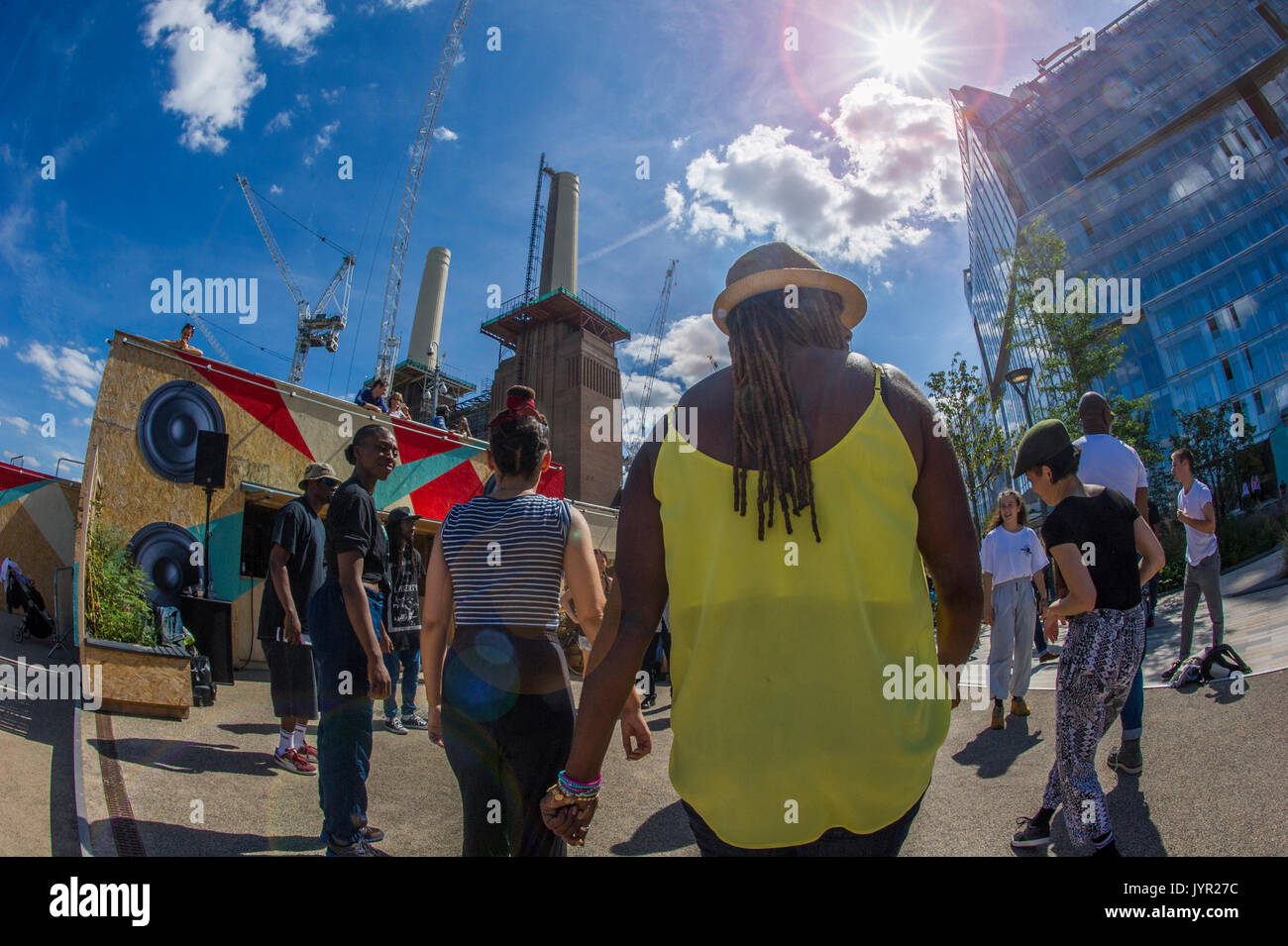 Very cool dancers having fun learning Salsa dancing at the foot of ...