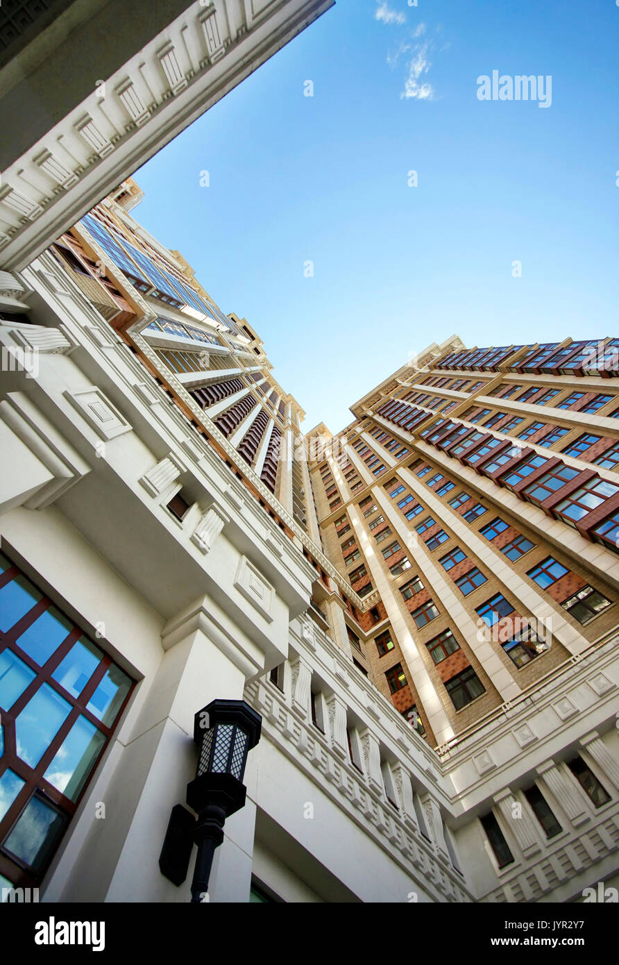 Triumph Palace in Moscow, Russia. The building is 264.1 meters high and ...