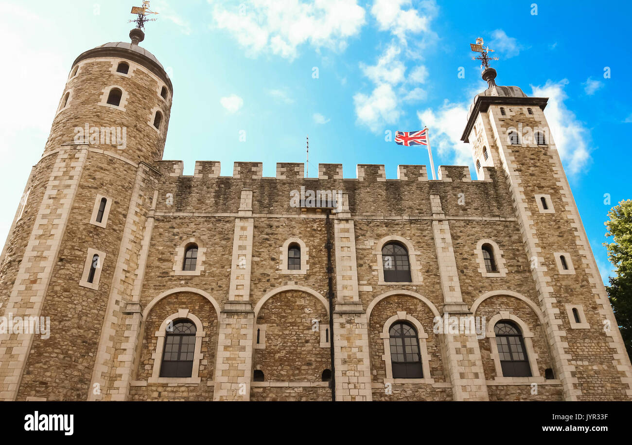 The White Tower -Main castle within the Tower of London,United Kingdom ...