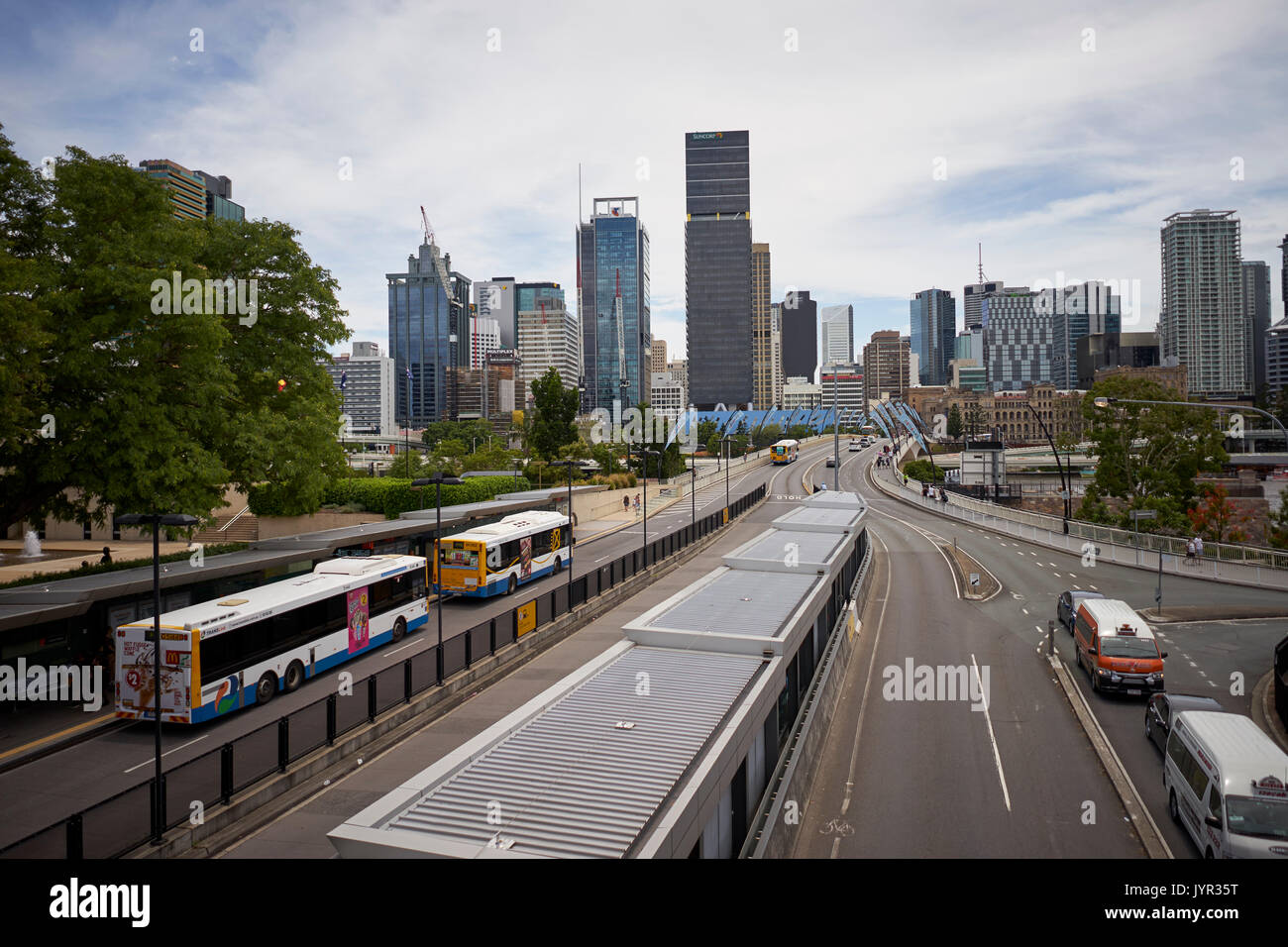 Bus brisbane city centre hi-res stock photography and images - Alamy