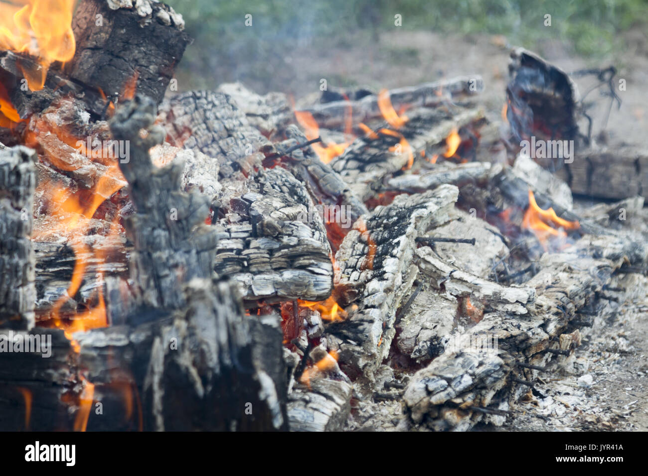 Smoldering fire hi-res stock photography and images - Alamy