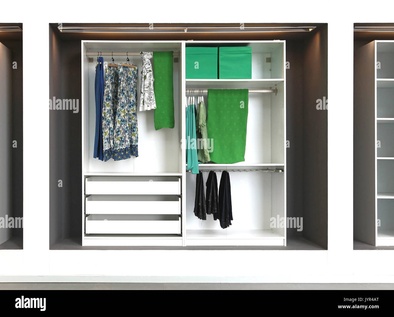 Open wardrobe hi-res stock photography and images - Alamy