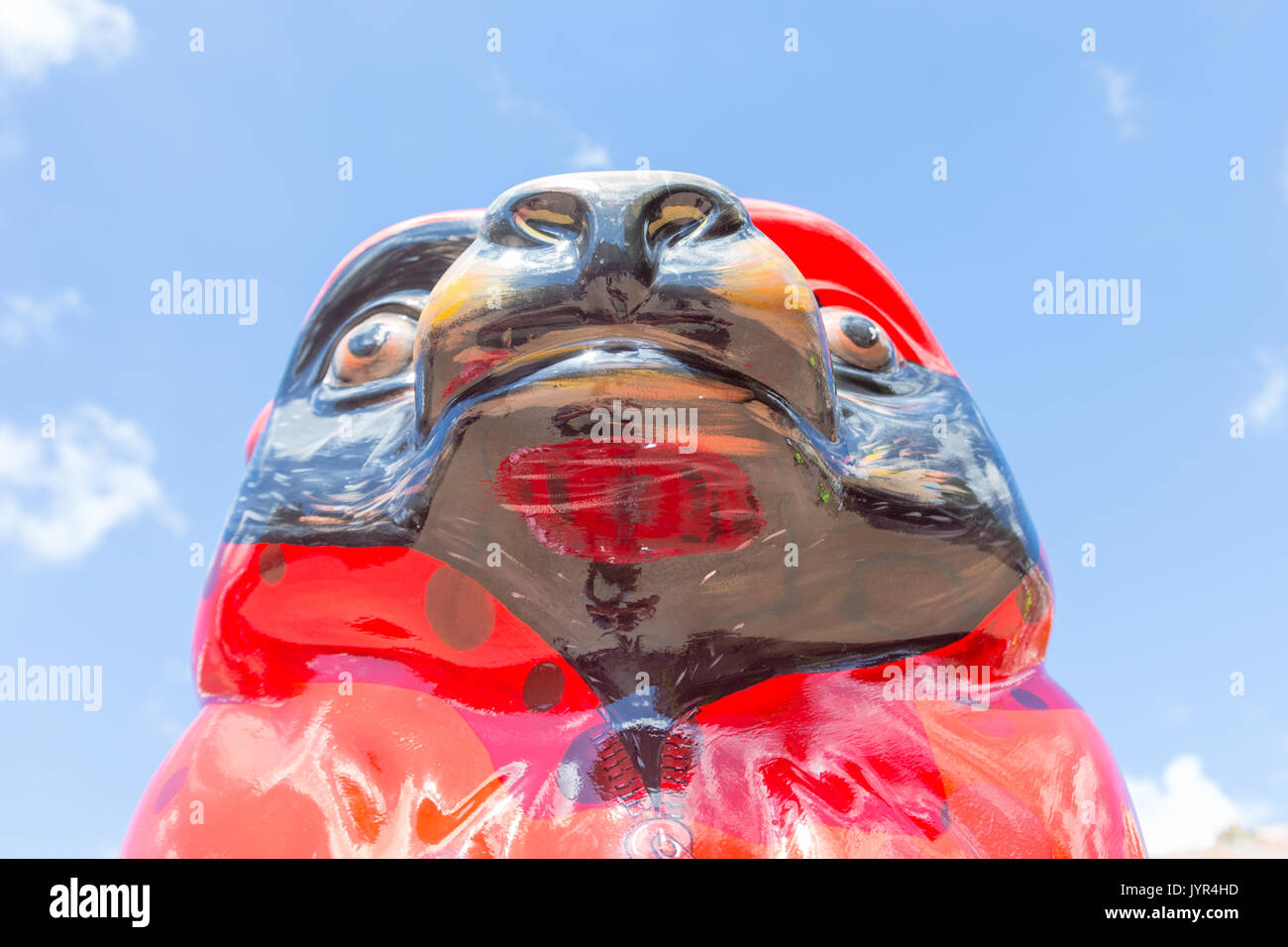 Bear statues or sculptures in a temporary summer exhibition, Big Sleuth ...