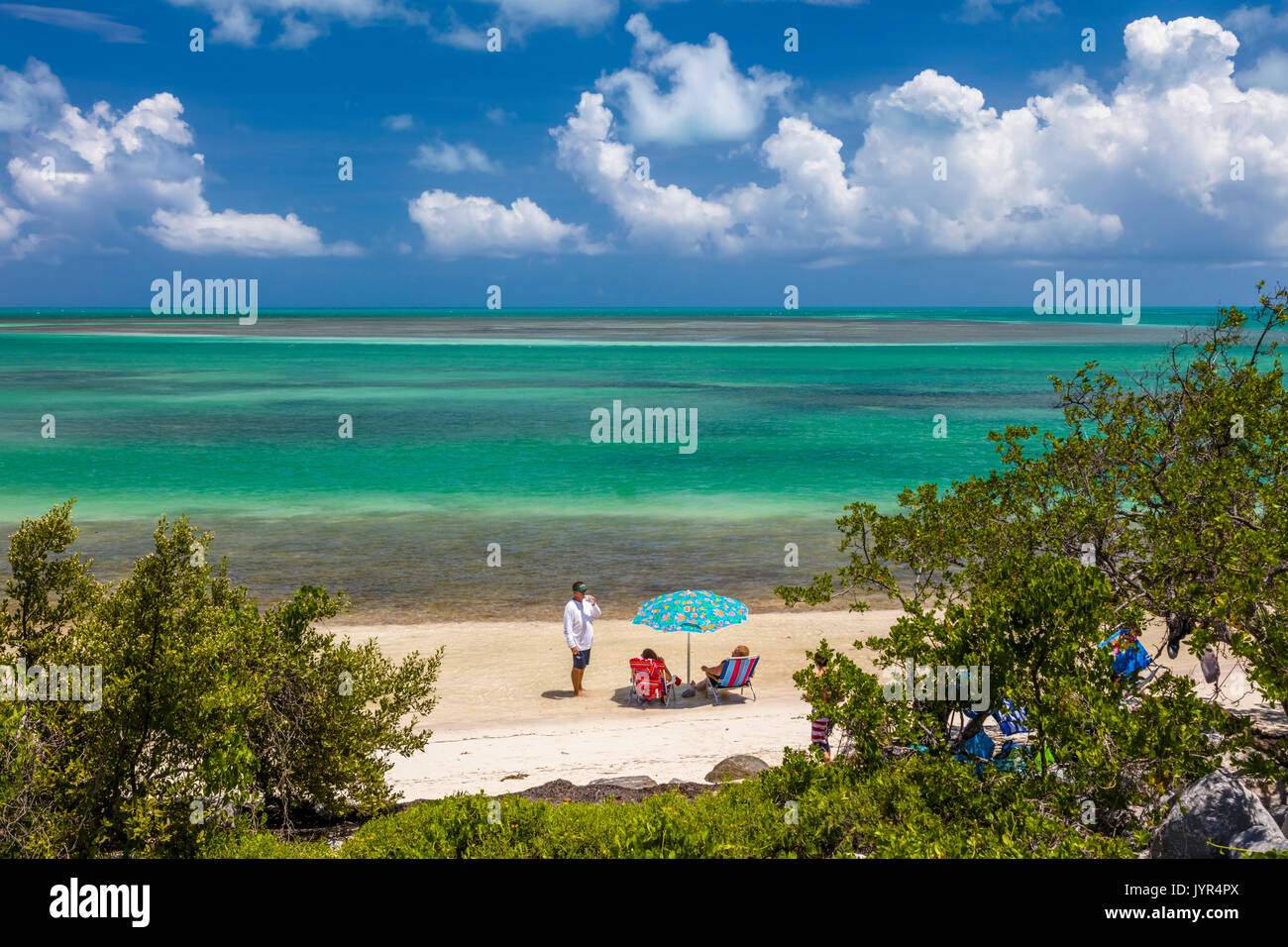 Anne's Beach Park on the Atlantic Ocean on Lower Matecumbe Key in ...