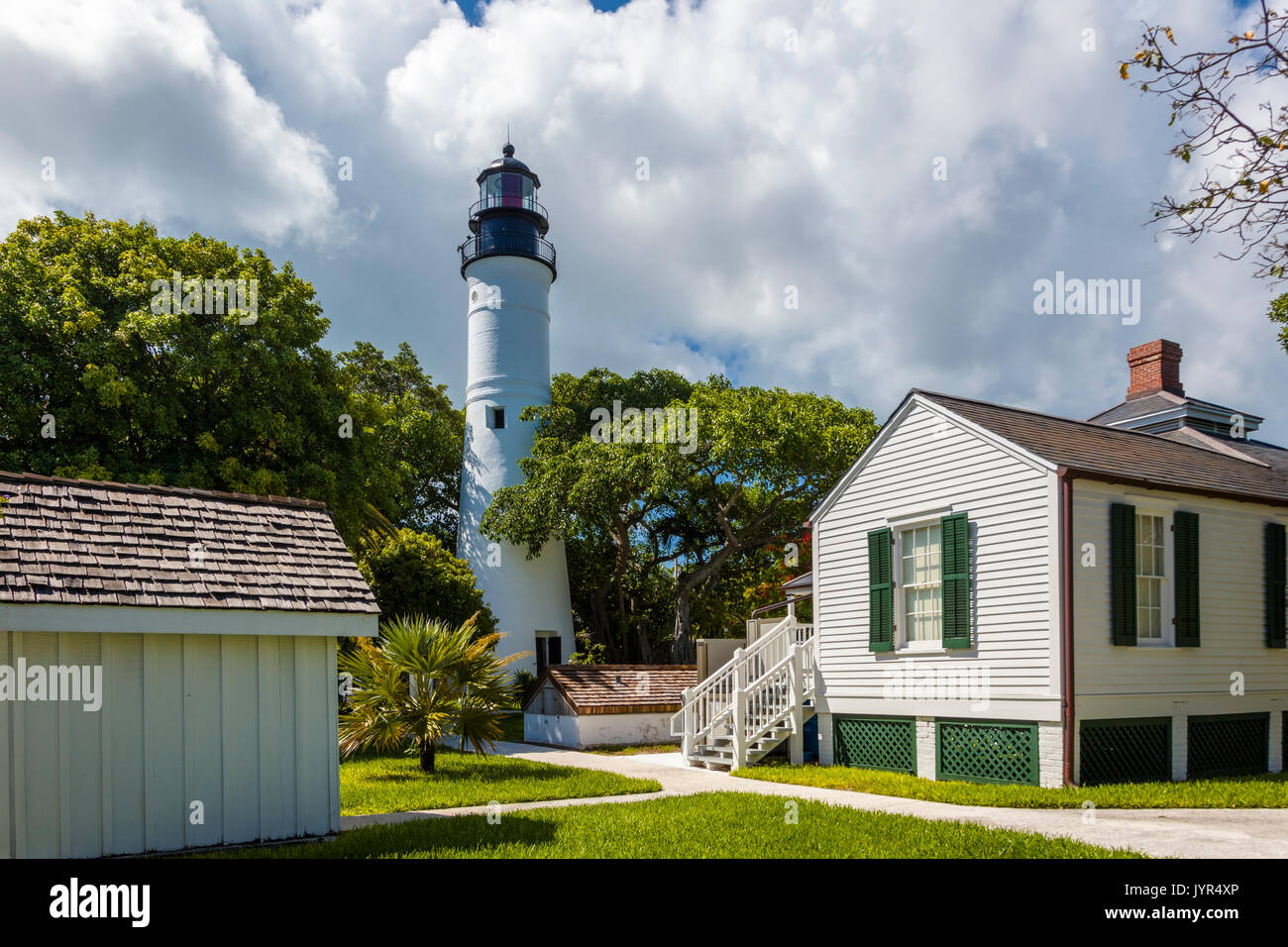The Key West lighthouse in Key West Florida Stock Photo - Alamy