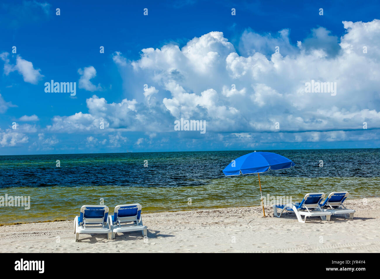 Smathers Beach on the Atlantic Ocean in Key West Florida Stock Photo ...