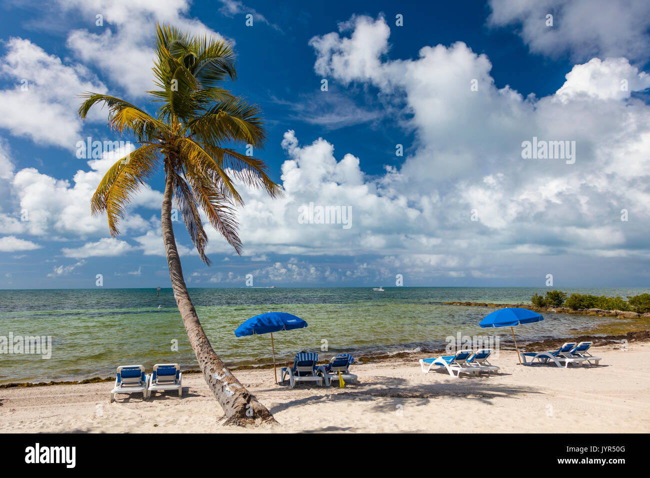 Smathers Beach on the Atlantic Ocean in Key West Florida Stock Photo ...