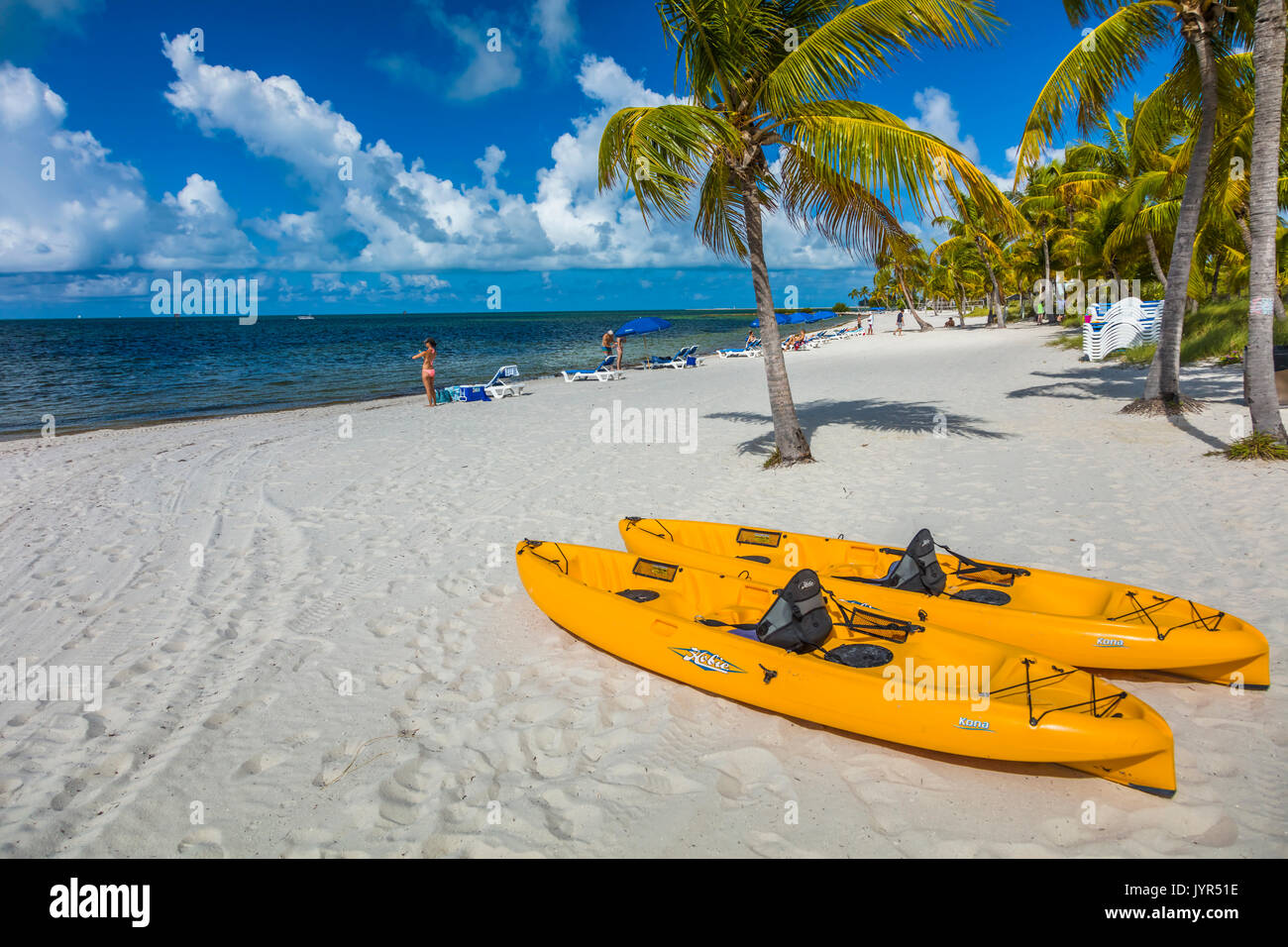Smathers Beach on the Atlantic Ocean in Key West Florida Stock Photo ...