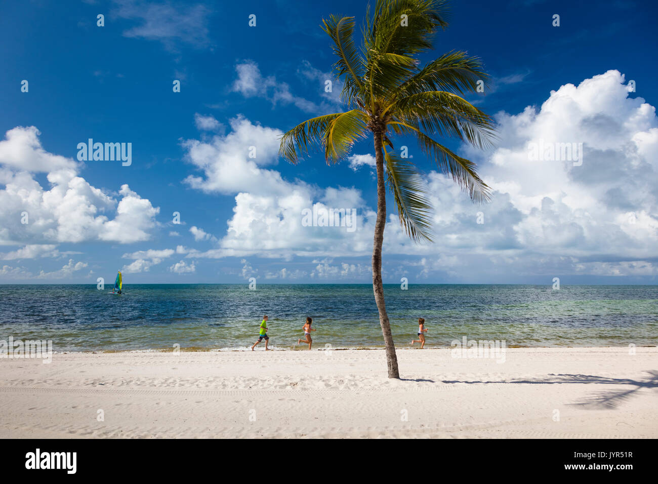 Smathers Beach on the Atlantic Ocean in Key West Florida Stock Photo ...