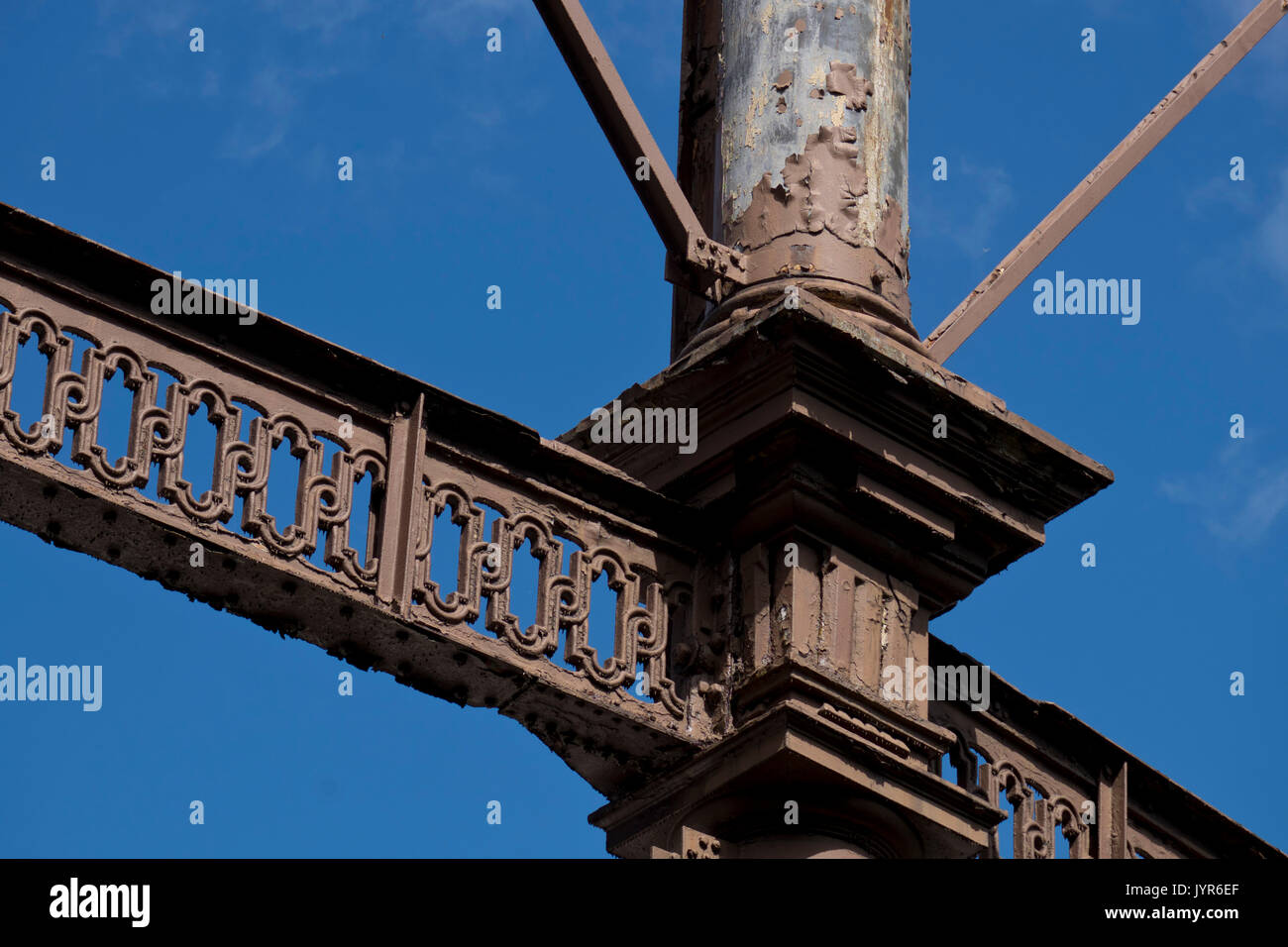 Aspect of derelict gasworks tower from the ex-Imperial Gas Light and ...
