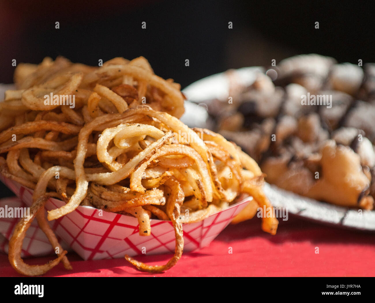 Golden Brown French Fries from the carnival midway with Fry Bread in ...