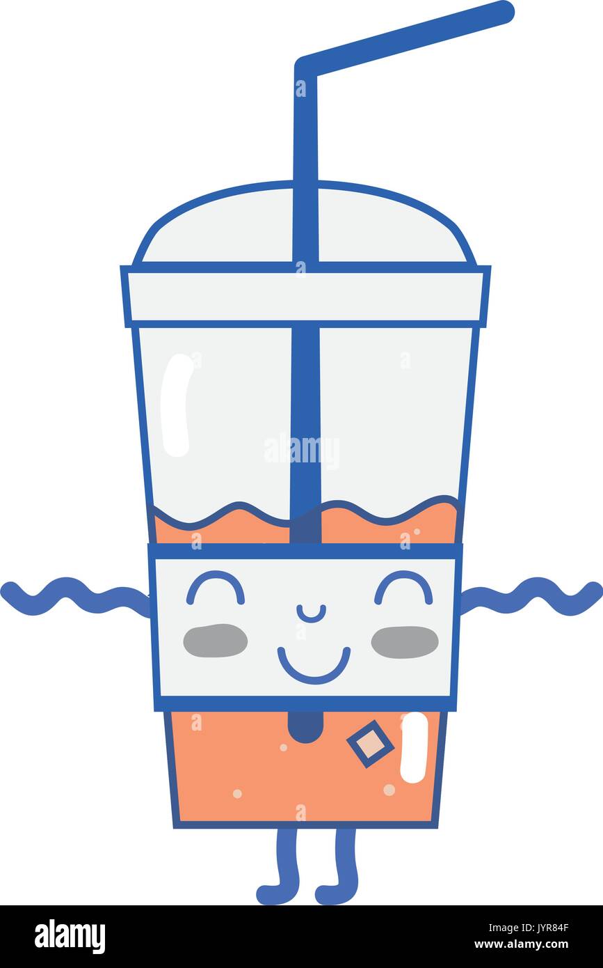 kawaii cute happy smoothie drink Stock Vector Image & Art - Alamy