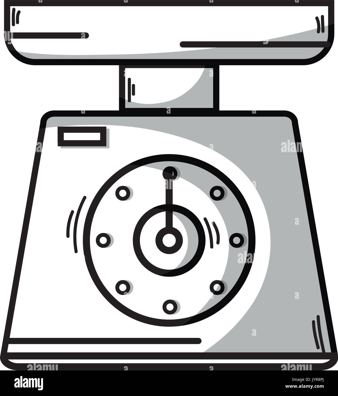 line scale weight machine kitchen utensil Stock Vector Image & Art - Alamy