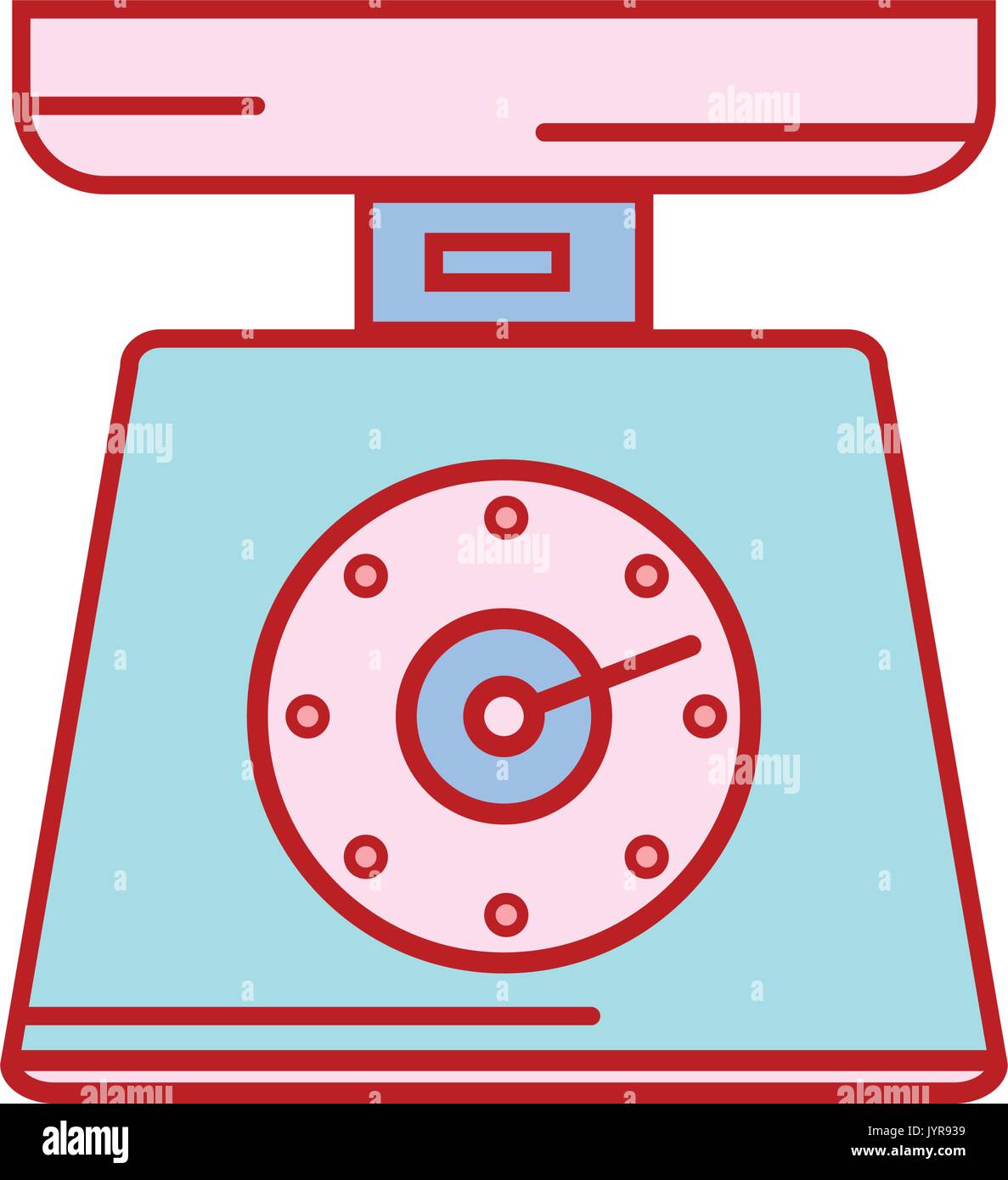 scale weight machine kitchen utensil Stock Vector Image & Art - Alamy