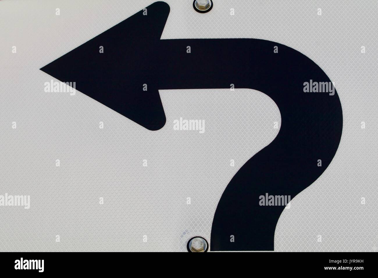 Black curve arrow icon hi-res stock photography and images - Alamy