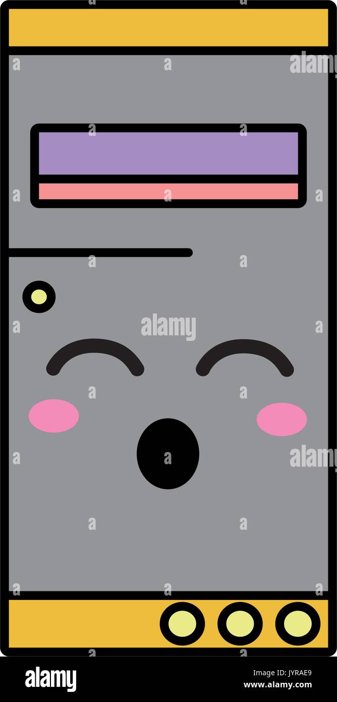 kawaii cute funny hard drive Stock Vector Image & Art - Alamy