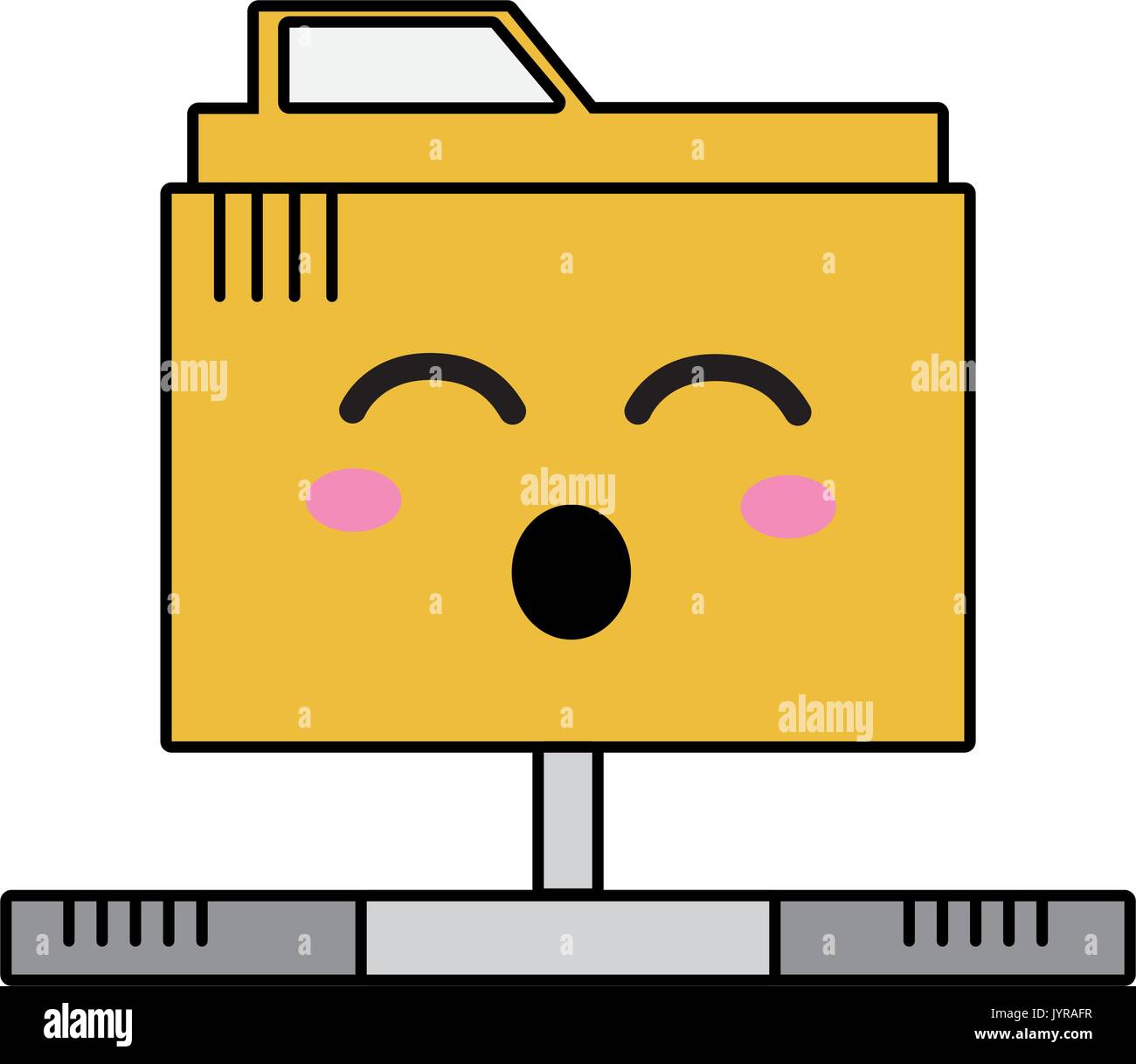 kawaii cute funny file information Stock Vector Image & Art - Alamy