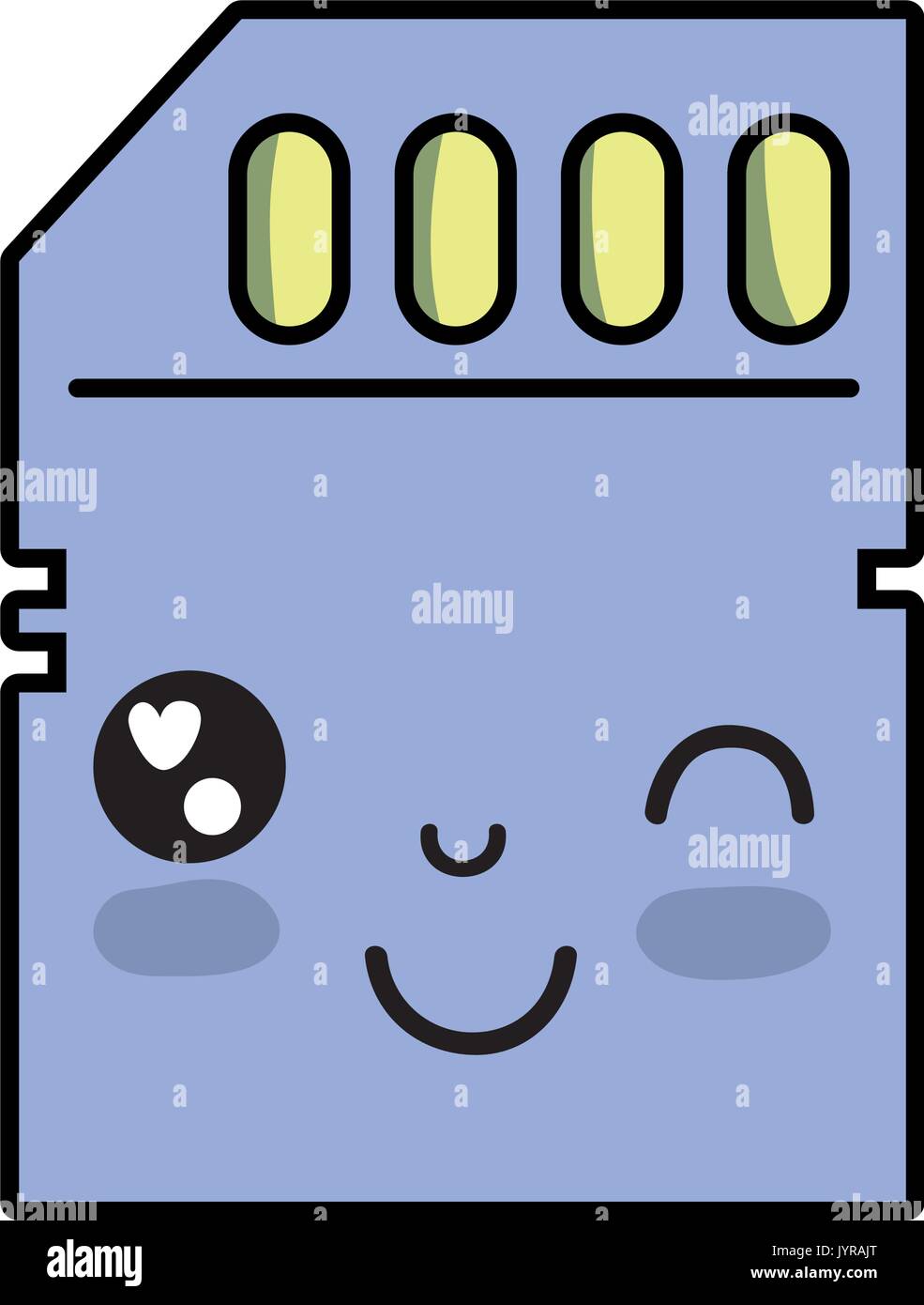 kawaii cute funny micro sd Stock Vector Image & Art - Alamy