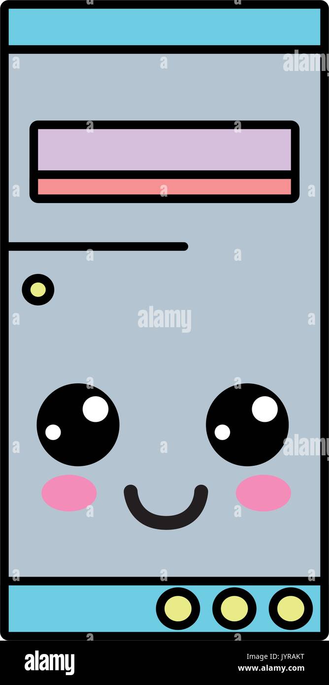 kawaii cute happy hard drive Stock Vector Image & Art - Alamy