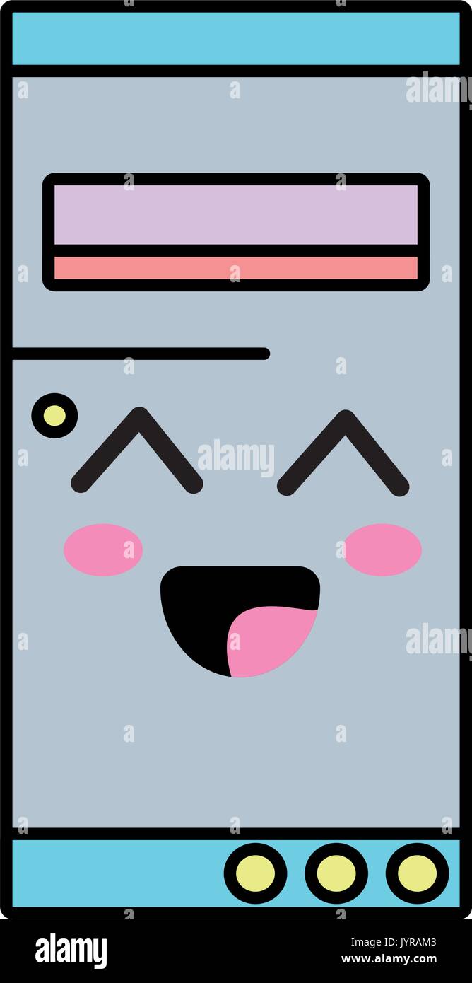 kawaii cute happy hard drive Stock Vector Image & Art - Alamy