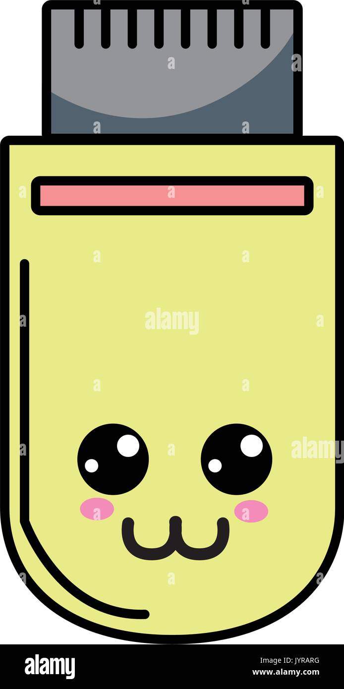 kawaii cute happy usb memory Stock Vector Image & Art - Alamy