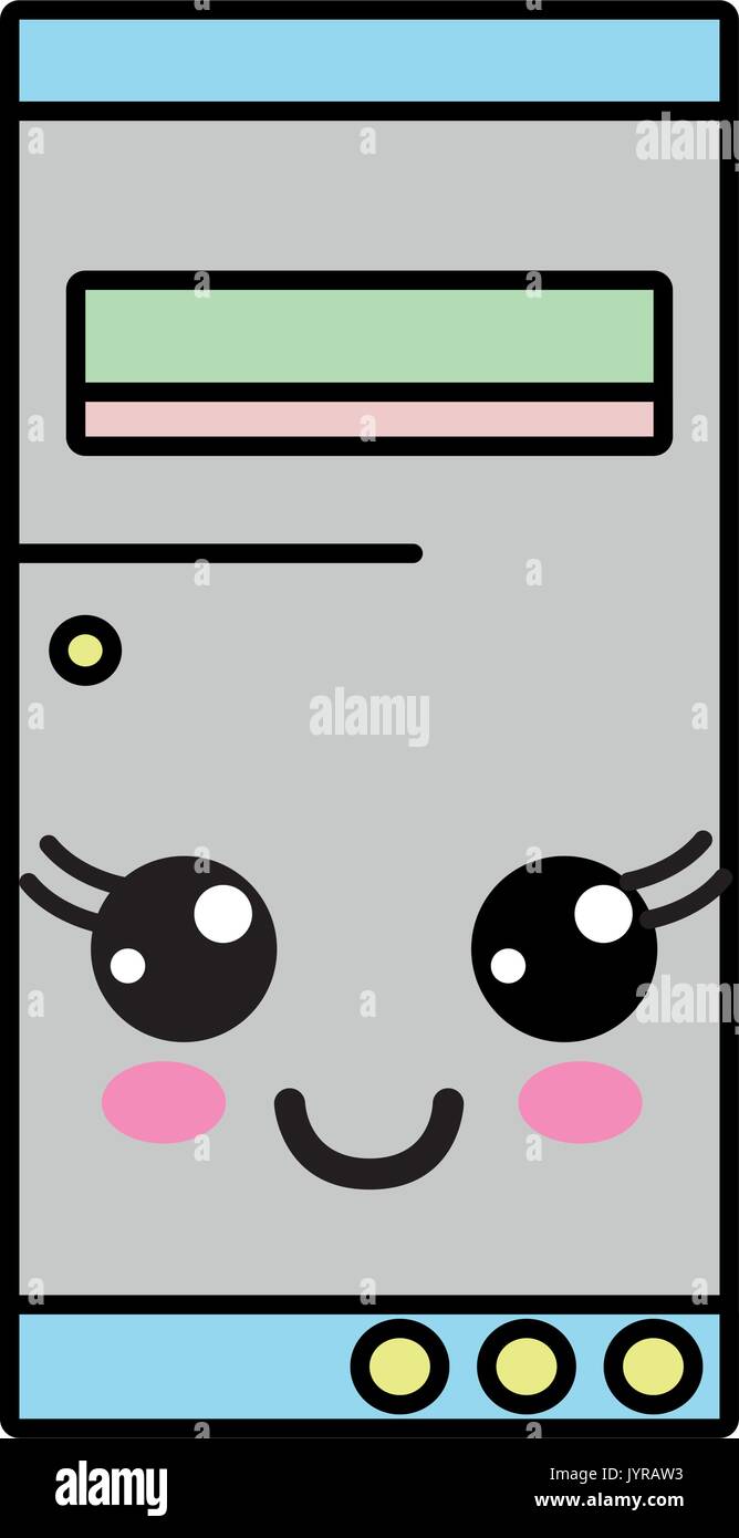 kawaii cute happy hard drive Stock Vector Image & Art - Alamy