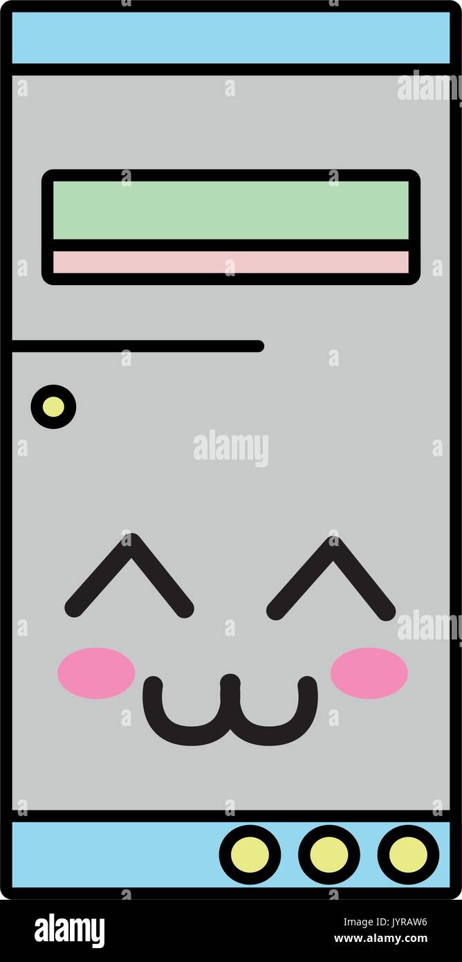 kawaii cute happy hard drive Stock Vector Image & Art - Alamy