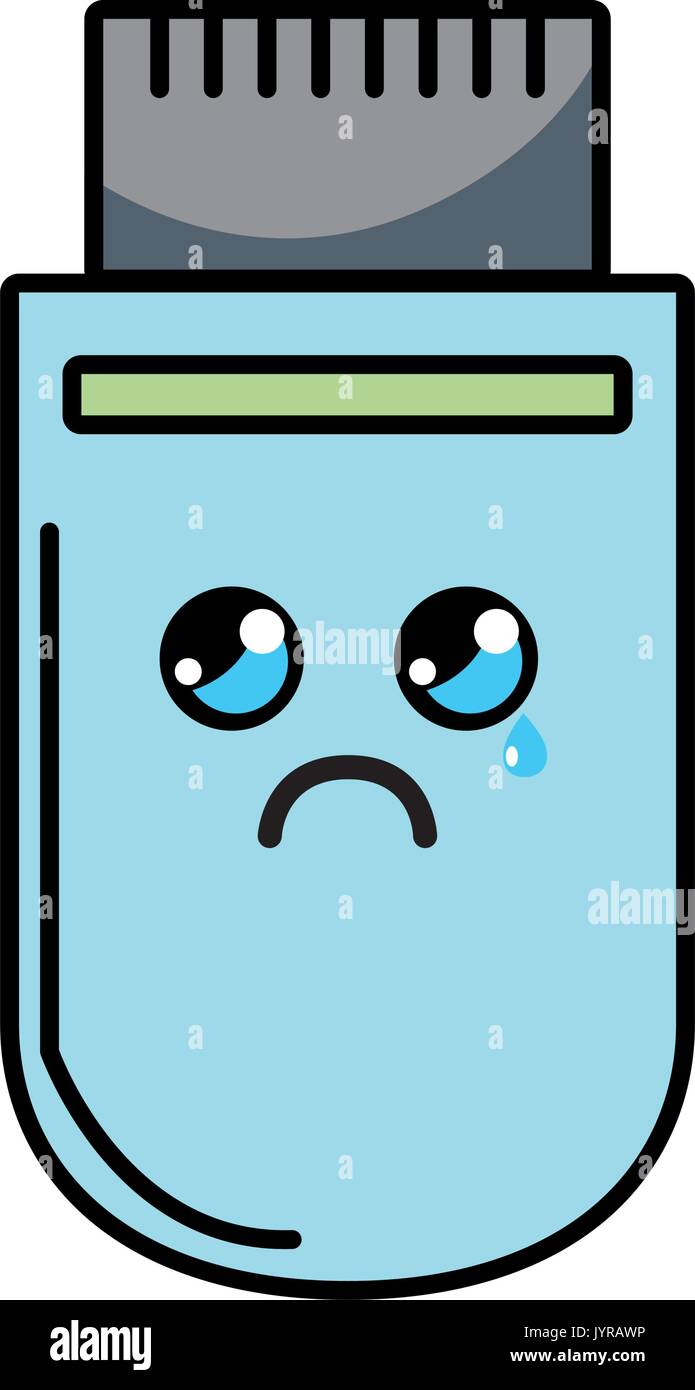 kawaii cute crying usb memory Stock Vector Image & Art - Alamy