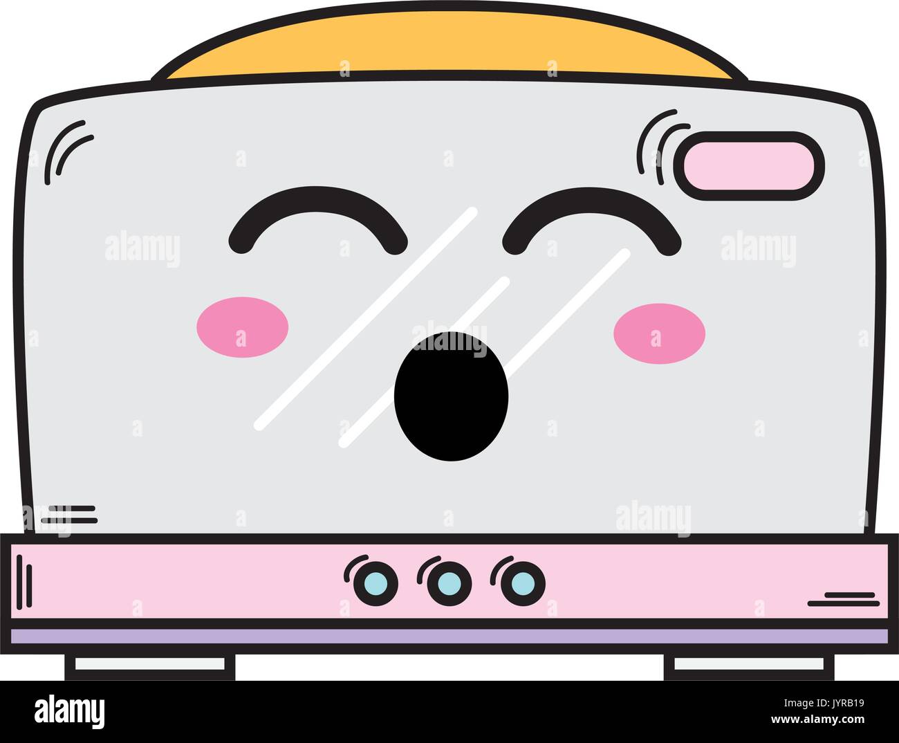 kawaii cute funny toaster technology Stock Vector Image & Art - Alamy