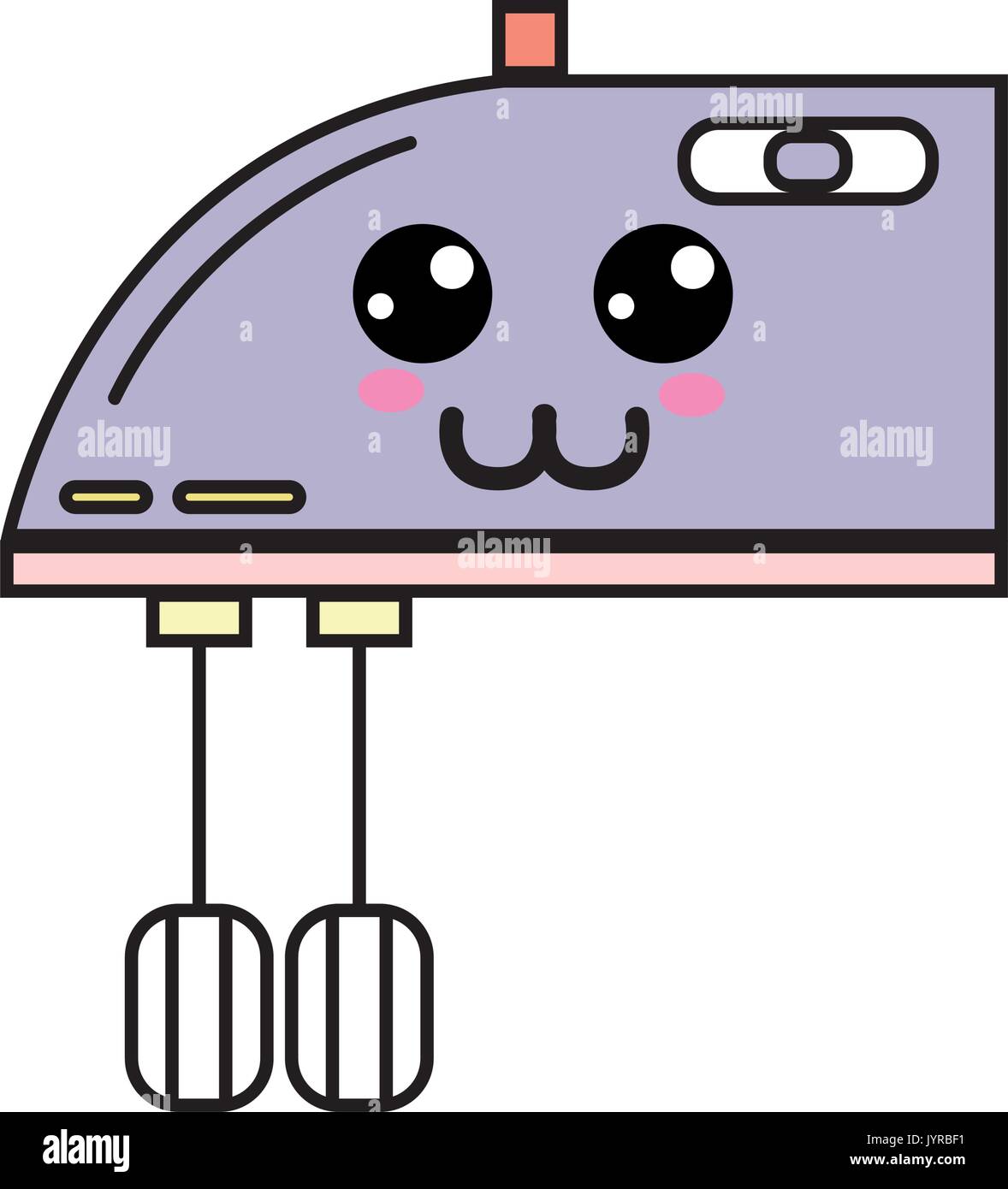 kawaii cute happy mixer technology Stock Vector Image & Art - Alamy