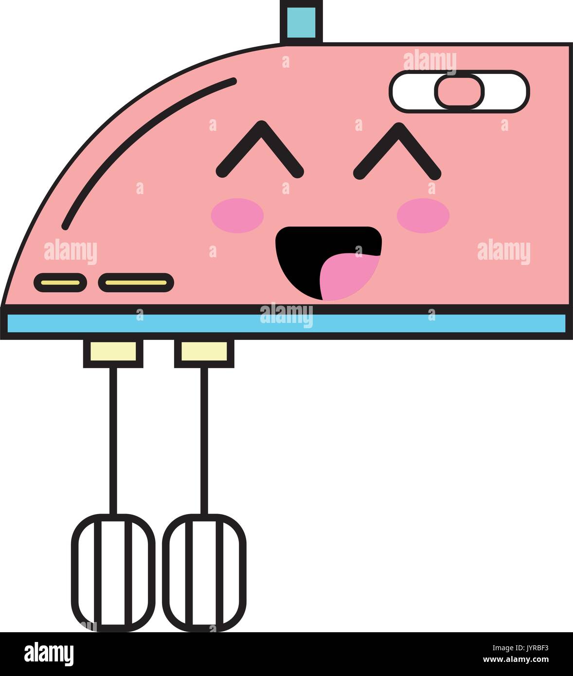 kawaii cute happy mixer technology Stock Vector Image & Art - Alamy