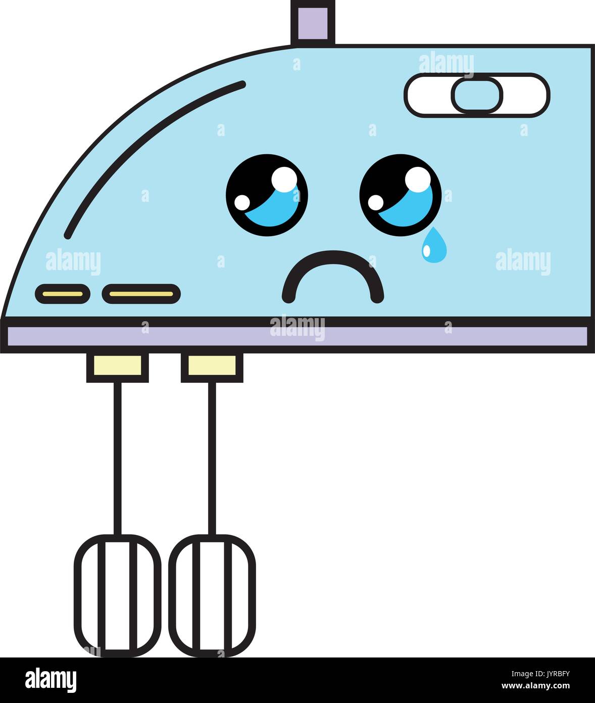 kawaii cute crying mixer technology Stock Vector Image & Art - Alamy