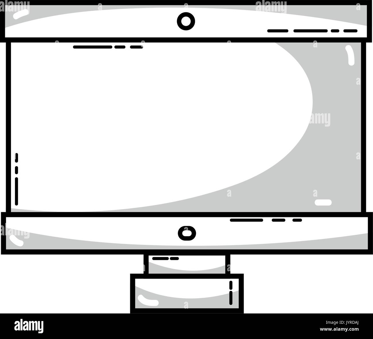 line computer technology with electronic information Stock Vector Image ...