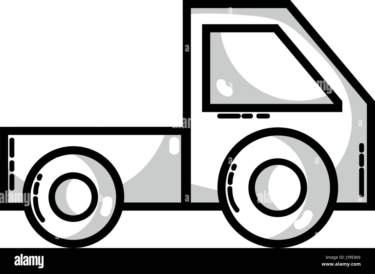 line trunk vehicle transportation style design Stock Vector Image & Art ...