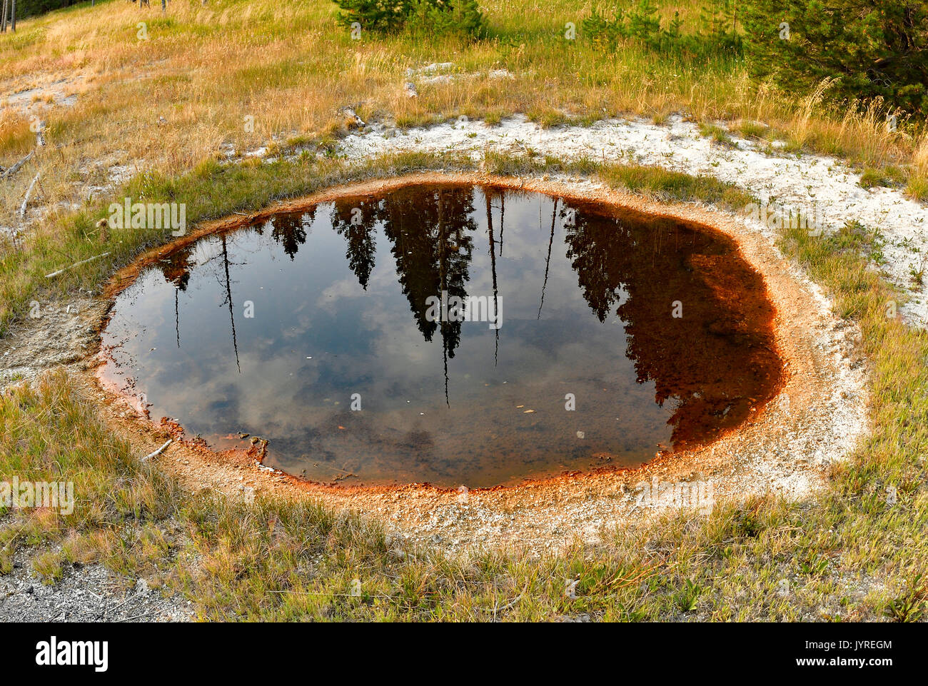 Yellowstone geyser moss hi-res stock photography and images - Alamy